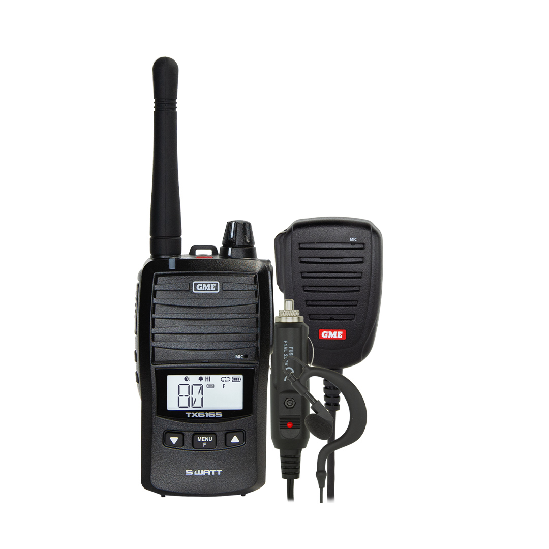 5/1 WATT UHF CB HANDHELD RADIO INCLUDING ACCESSORIES | TJM